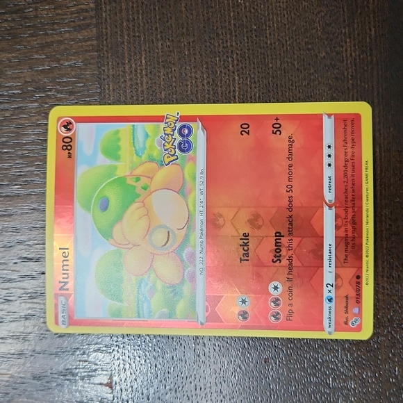 Pokemon | Toys | Pokemon Numel Card | Poshmark
